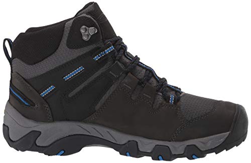 KEEN Men's Steens MID WP Hiking Boot, Black, 8.5