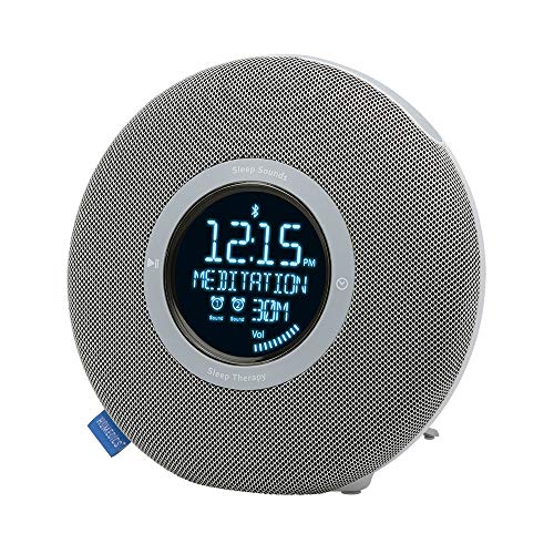 HoMedics® Deep Sleep Revitalize Sleep Sound Alarm Clock 9 Programs, 4 White Noises, 10 Sounds Incl. Nature/Meditation, Volume Control, Auto-Off Timer