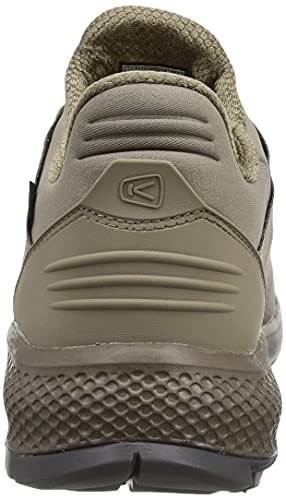 KEEN Men's Tempo Flex Low Height Waterproof Hiking Shoes, Timberwolf/Timberwolf, 9.5