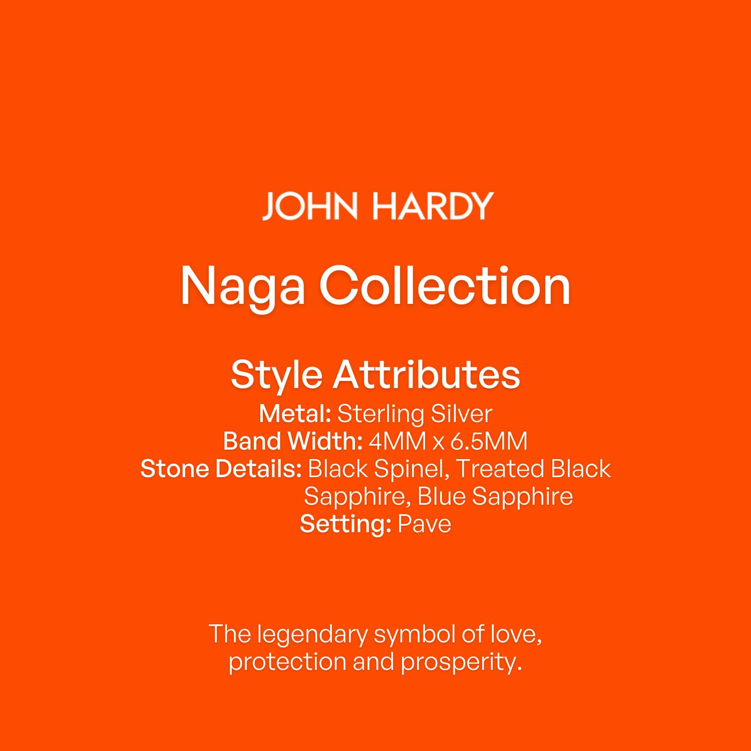 John Hardy "Legends Naga Sterling Silver Dragon Ring in Brushed Finish (7)