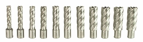Steel Dragon Tools 13pc. High Speed Steel HSS Annular Cutter Kit 2" Depth and 7/16 in. to 1-1/16 in.