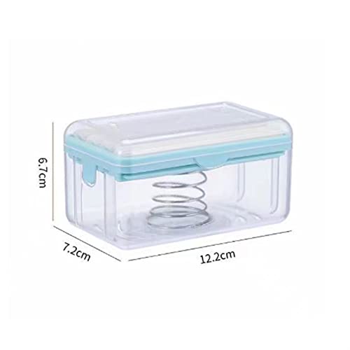 INKSKI Square Soap Travel Case Soap Box Hands Free Foaming Soap Dish Multifunctional Soap Dish Hands Free Foaming Draining Household Storage Box Cleaning Tool (Color : Gray)