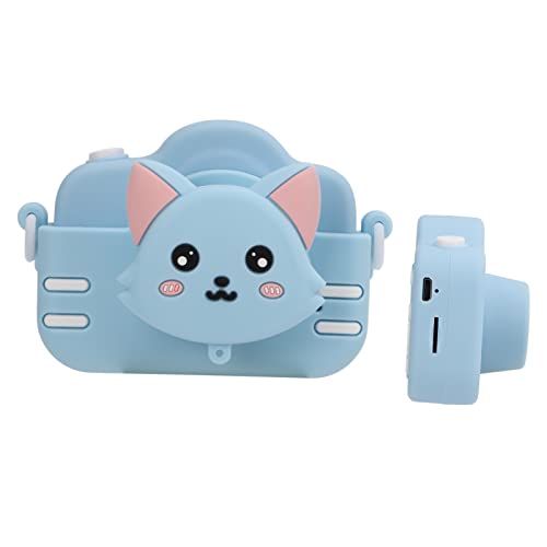 Kids Photo Video Camera, Multifunctional High Definition Kids Cartoon Camera Toy 2MP 2 Inch Screen for Gifts for Children (Single Shot Blue)