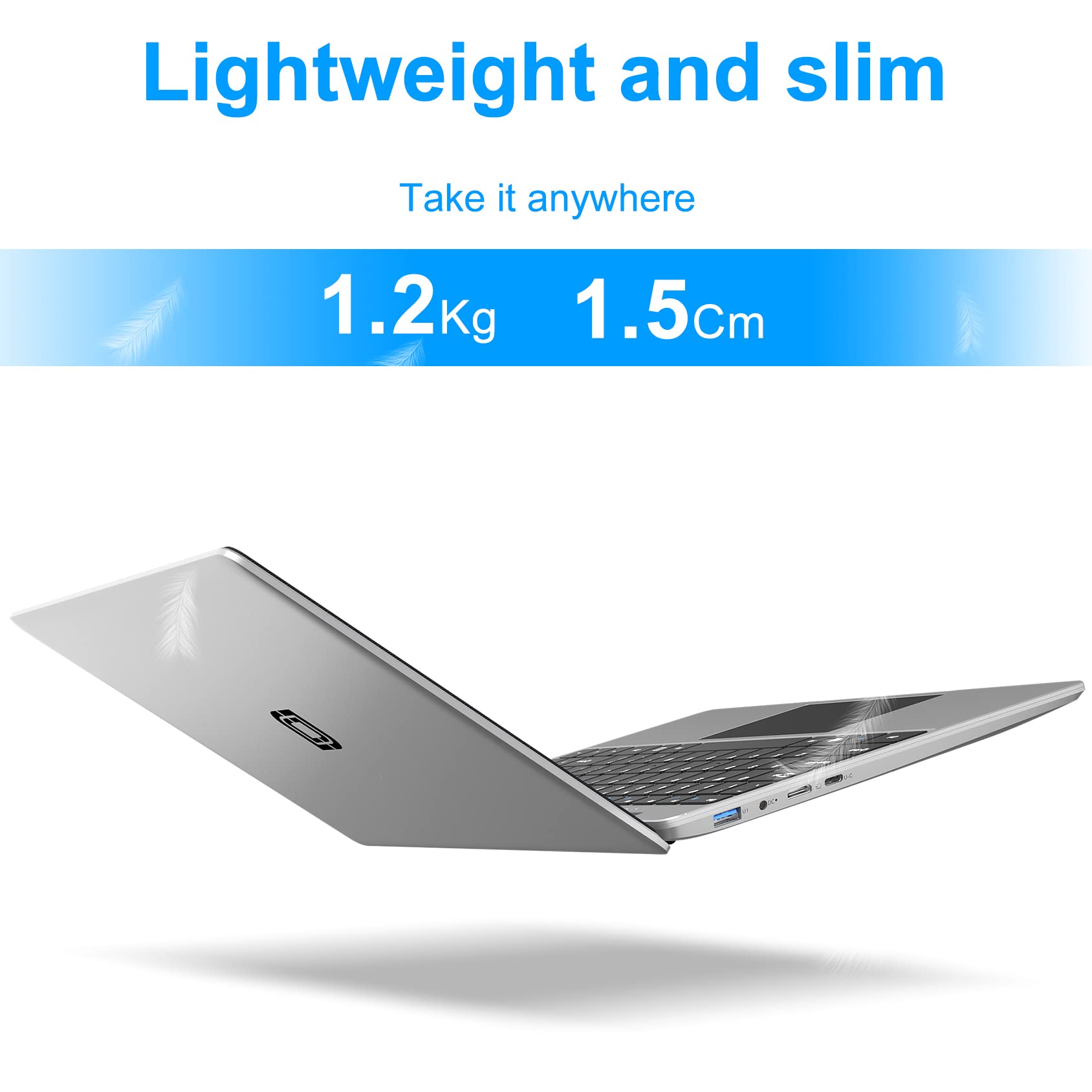 jumper Laptop 14 Inch, Intel Celeron J4105 CPU(Up to 2.5GHz), 12GB LPDDR4 RAM, 256GB SSD Laptops Computer, FHD 1920x1080 Display. (RAM:12GB, SSD:256GB)