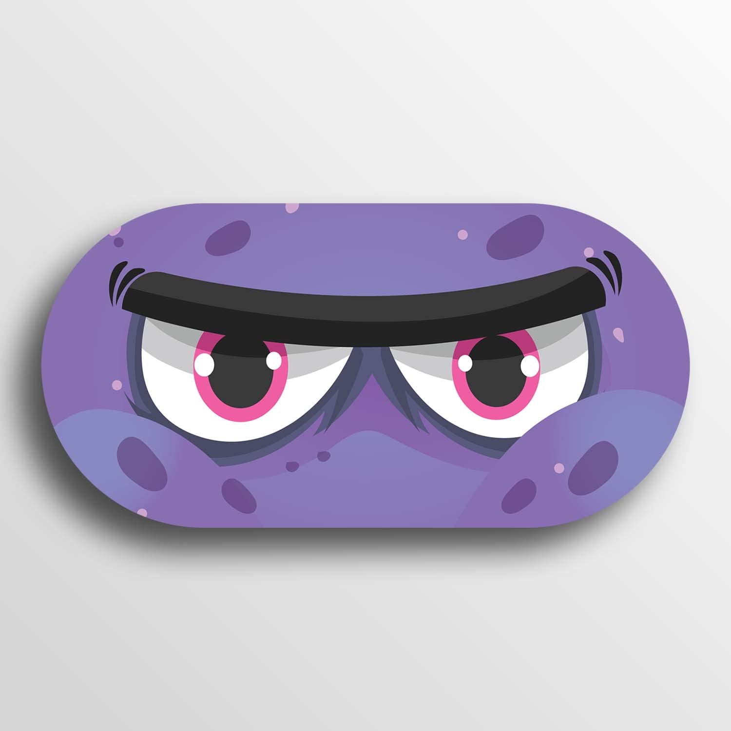 KCD VR Headset Controller Decal Sticker - Front Eyes Skin - Purple Monster