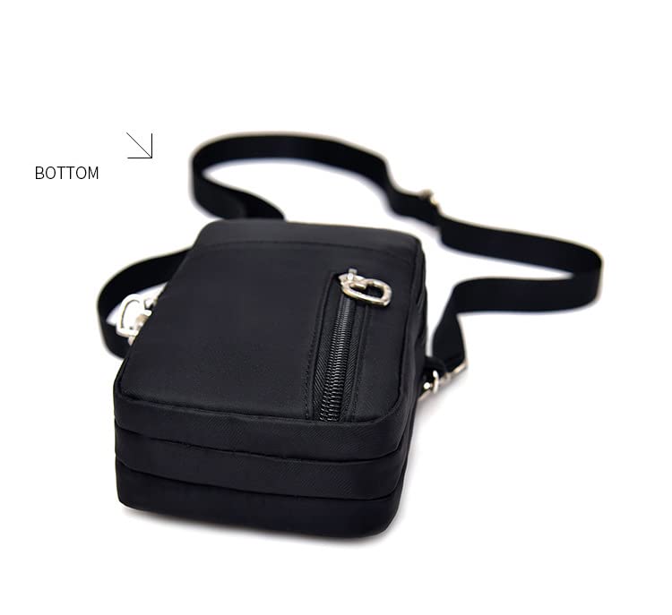 Women Cell Phone Crossboy Purse Small Shoulder Bag Wallet Pouch for Samsung Galaxy A33 A53 A03s A52s Z Fold 4 S22 Ultra S21 FE S20 FE S10 Google Pixel 6a 6 5 4a 5G OnePlus Nord N20 5G (Black)