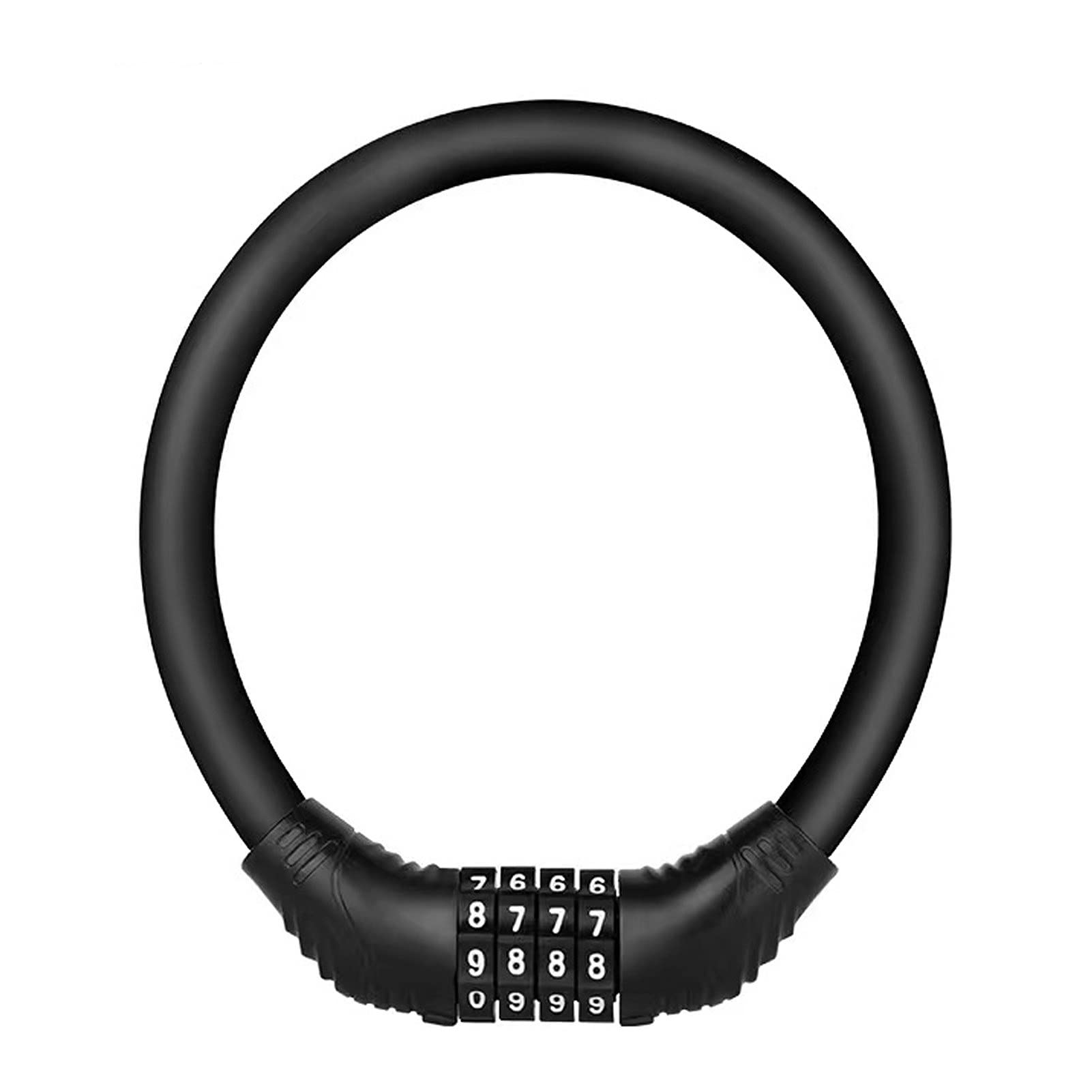 MengK Bike Portable Lock 4 Digit Cable Lock Pocket Size Bicycle Lock Security Lock Bike Anti-Theft Code Lock for Bike Electric Scooter