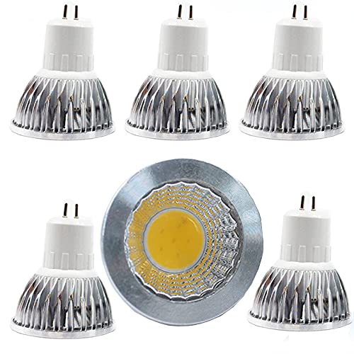 JUTHREE 9W LED gu5.3 Light Bulbs, Dimmable 90W Equivalent LED Halogen Replacement Bulbs, GU5.3 Bi-Pin Base, 900LM 60DegreeBeam Angle, AC 110V 6 Pack (3000K Warm White)