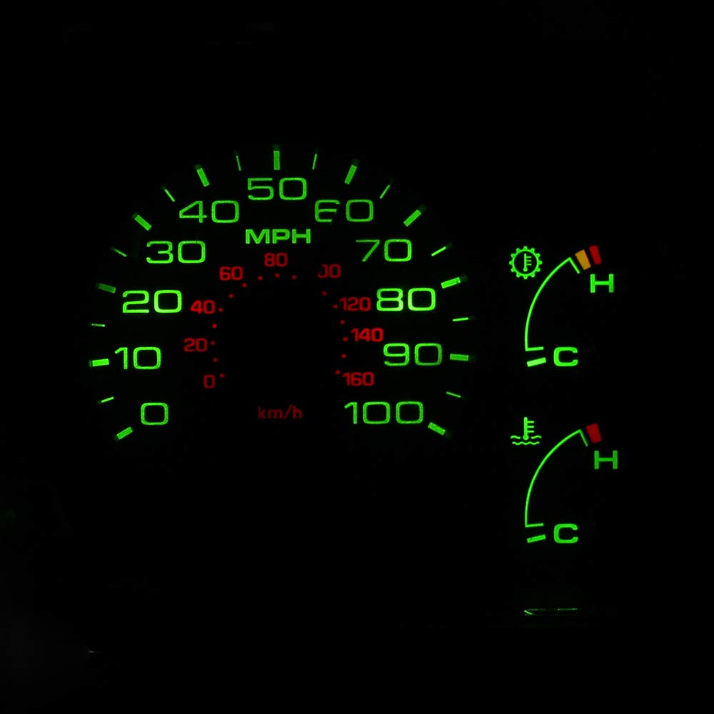 HERCOO White LED Light Bulbs for Instrument Gauge Cluster Speedometer Compatible with Ford F250 F350 Super Duty 2005 2006 2007