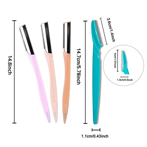 Jakie-Mar Total 36pcs Eyebrow Razors Multifunctional Face Razor and Eyebrow Shaper With Precision Cover for Men & Women