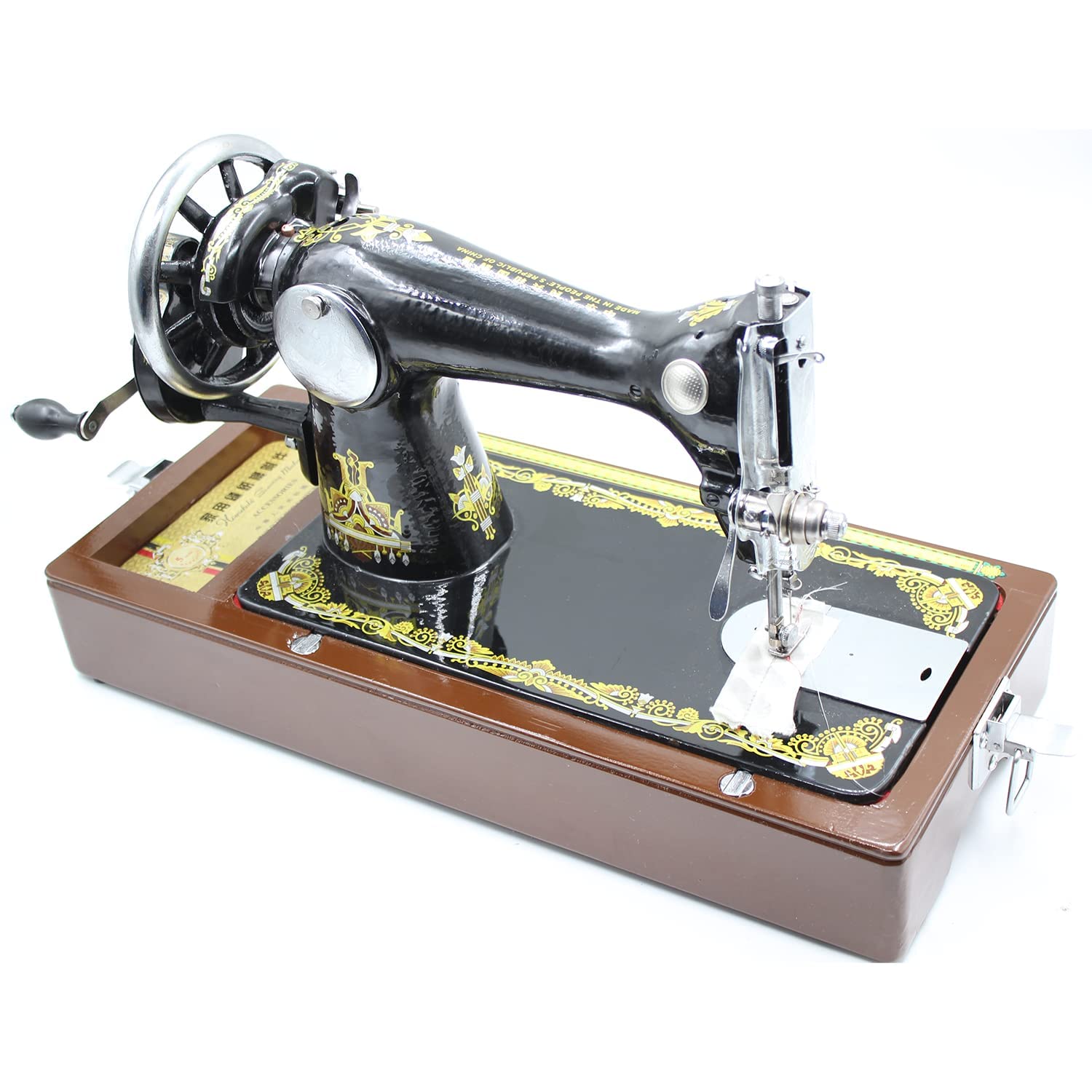 Hand sewing machine, Sewing Machine Manual,Hand Crank Sewing Machine with crank handle Manual Mending For Bags/Clothes/Quilts/Coats