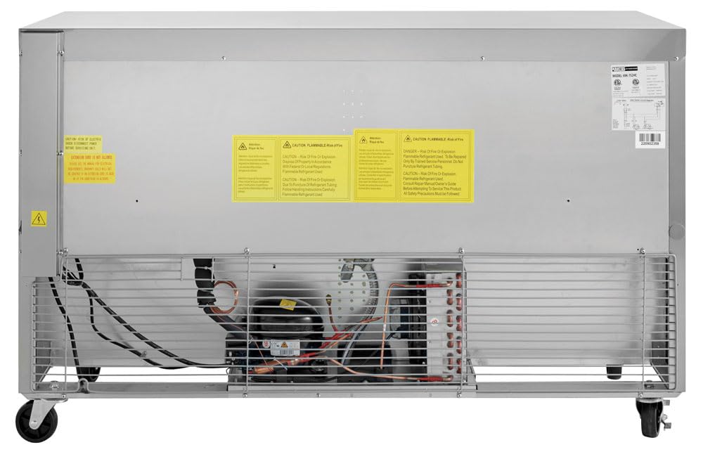 Kratos Refrigeration 69K-752 Commercial 61" W Undercounter Refrigerator, 2 Door
