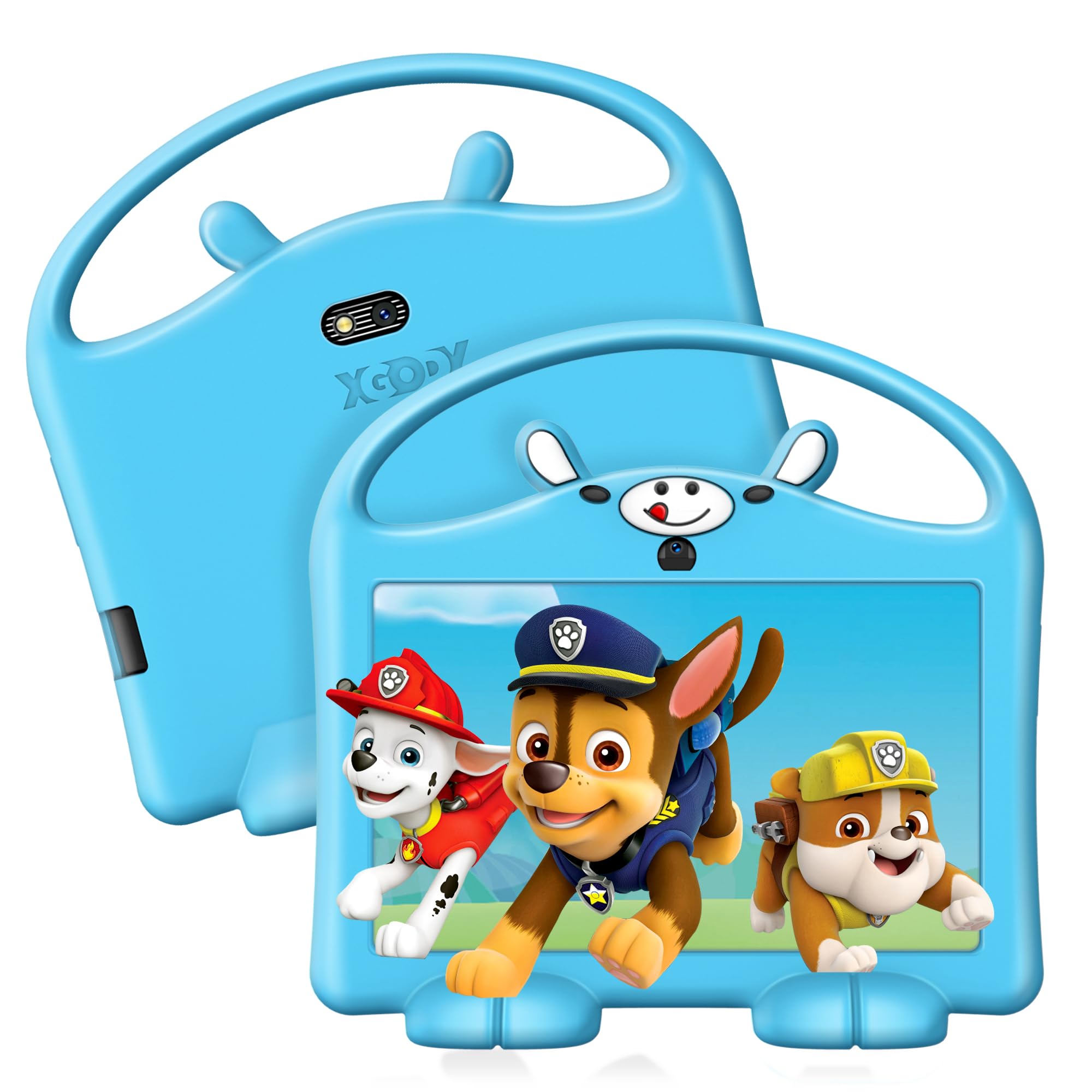 Kids Tablet, 7 inch Tablet for Kids 4GB RAM 64GB ROM, Android 12 Toddler Tablet with WiFi, Bluetooth, Parental Control, Dual Camera, Shockproof Case, YouTube Netflix, Children Tablet for Toddlers
