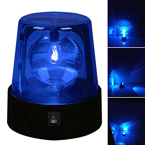 LED Strobe Light,360 Degree Rotating DJ Flashing Stage Effect Battery Powered Strobe Light Car Siren Strobe Light,Disco Party Rotating Lamp(Red,size:1pc)