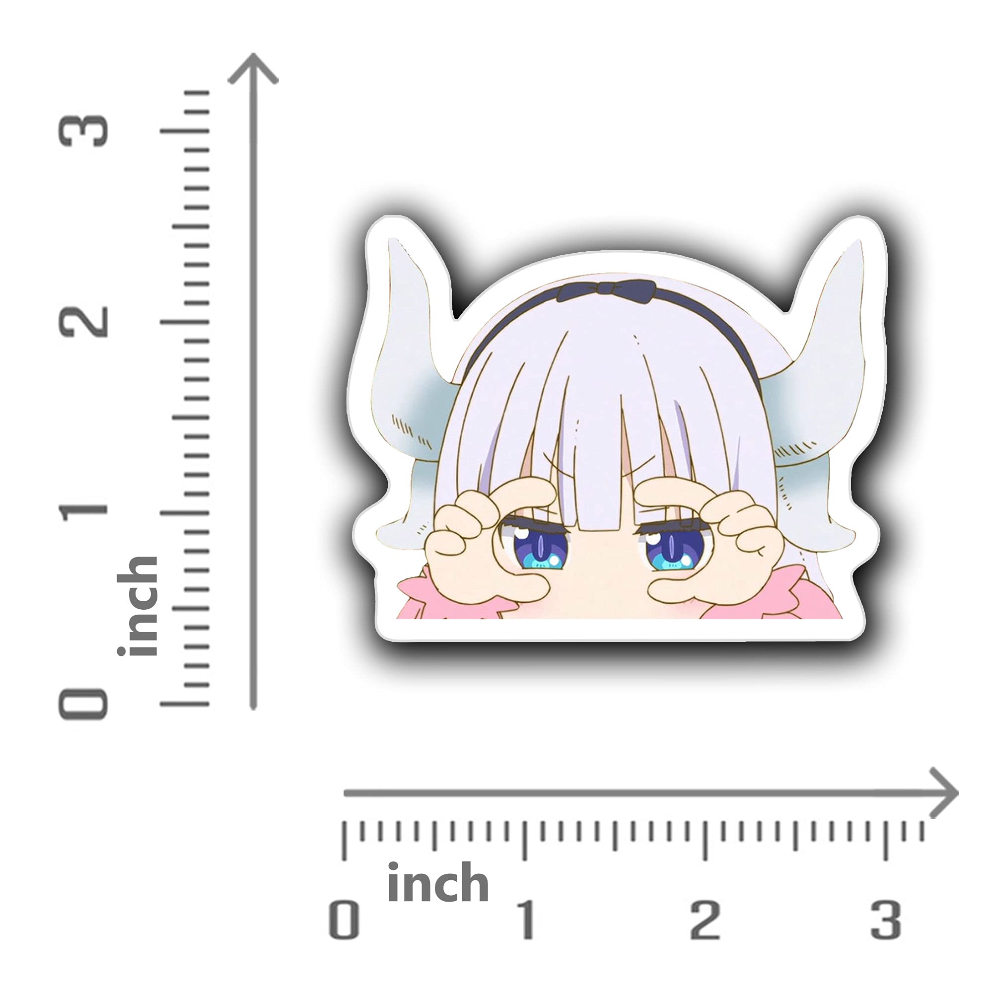 Kobayashi's Dragon Maid Kanna Peeker Sticker 3"