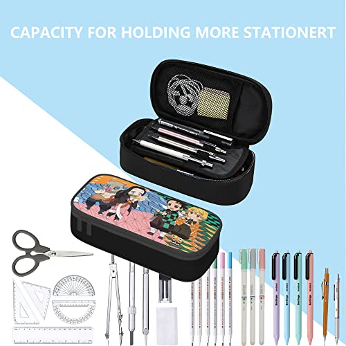 Kugahus Anime Backpacks Set,Cartoon Laptop Backpacks Teens Backpack Travel Bags Pencil Case Lunch Box (Cute)