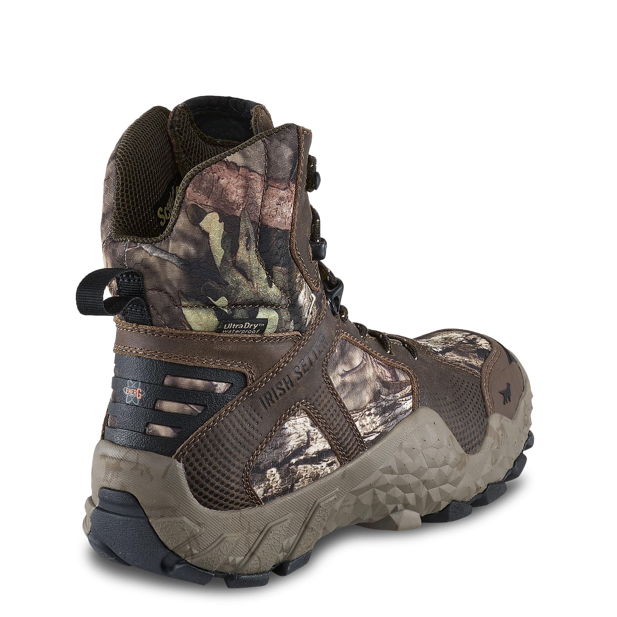 Irish Setter, VaprTrek, Women's, 8", Waterproof, Insulated 400g, Hunting Boot, Mossy Oak Break-up Country, 9 D (Wide)