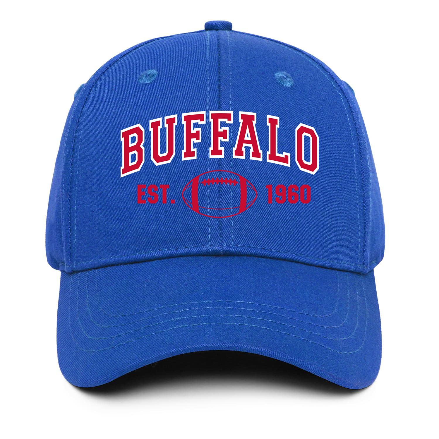 Mens Womens Buffalo Classic Baseball Cap Blue Cotton Trucker Dad Hat