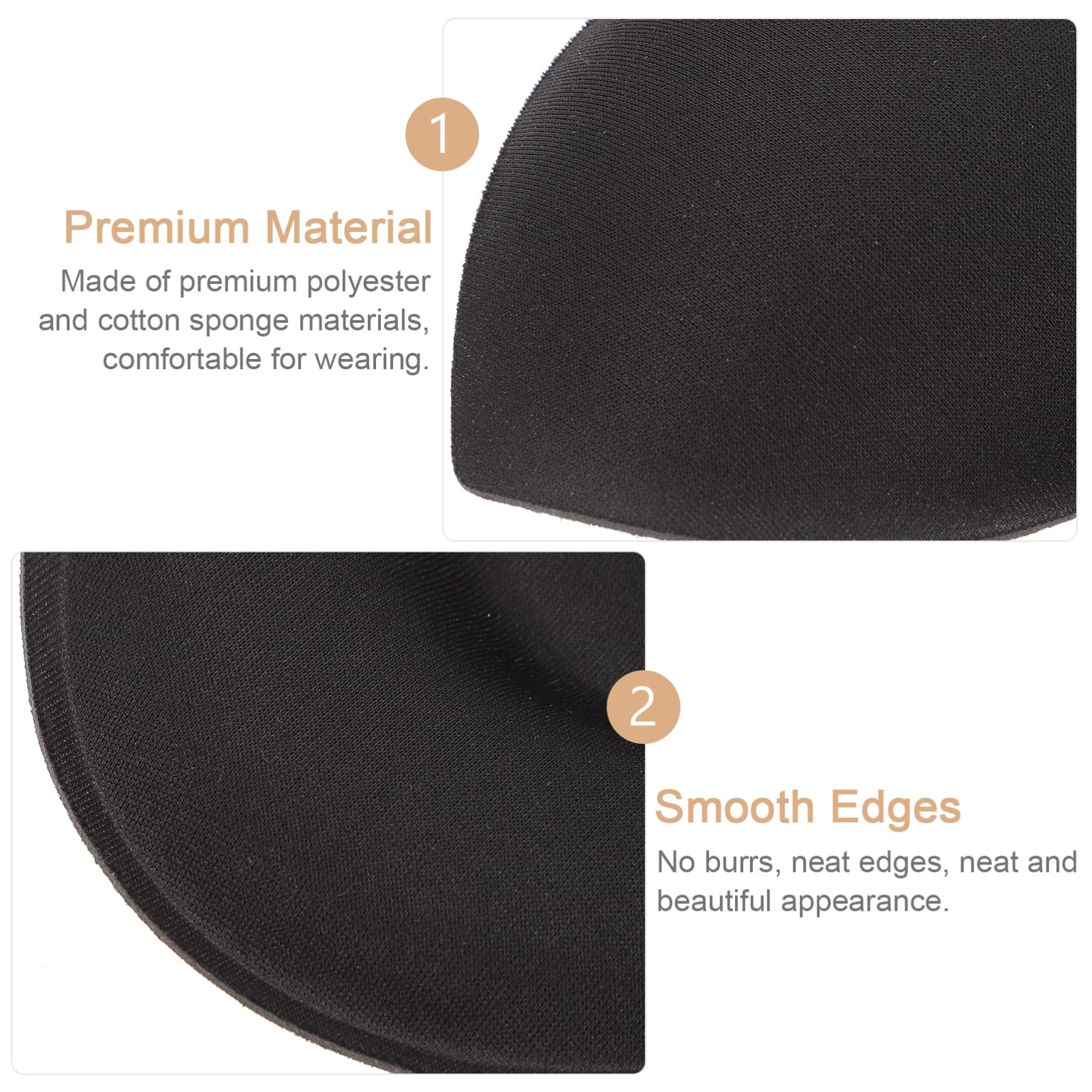 ifundom 3 Pairs Bra Pads Inserts Removable Bra Cups Inserts Breast Enhancers Bra Insert Pads for Bikini Top Swimsuit Sport Bra