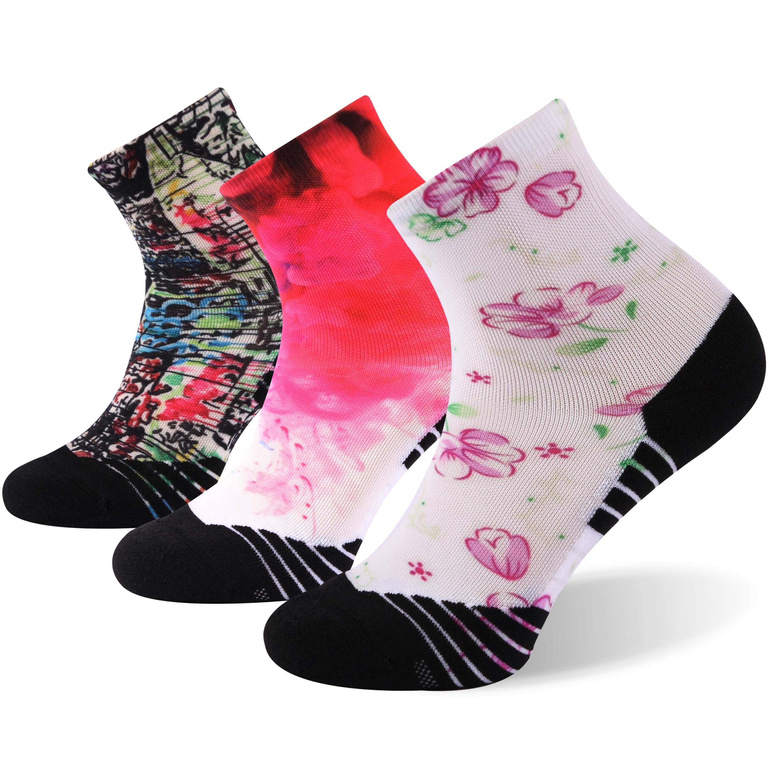 HUSO Music Note Patterned Socks, Men's Women's Novelty Stylish Awesome Socks for Running, XXL