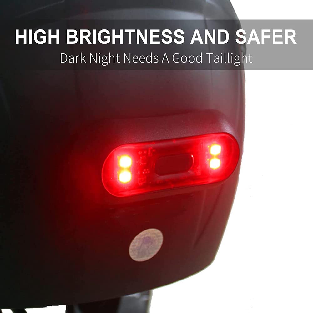 LILYRIN LED Helmet Light,Motorcycle Helmet Brake Light Rechargeable Bike Rear Red Safety Warning Light for Night