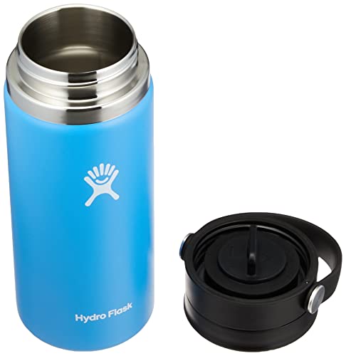 Hydro Flask 5089132 Vacuum Bottle, Cold and Heat Retention, 16 oz (473 ml), Flexship, Wide Mouse, 3 Pacific