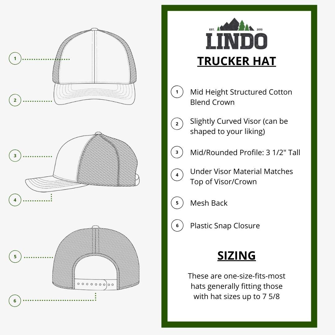 LINDO Trucker Hat - GO Outdoors (Black Camo)