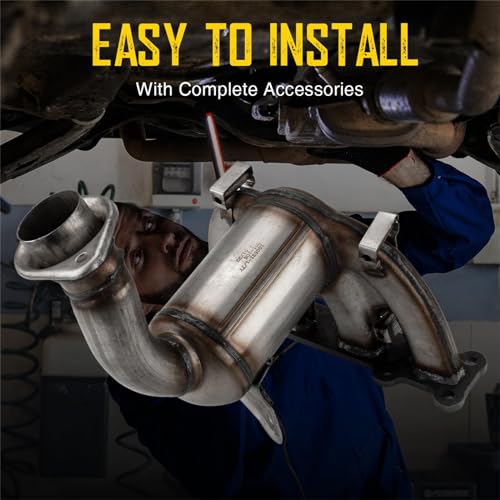 KAX Catalytic Converters, Catalytic Converter for 2.4L 4WD, Caliber 2007-2008, Compass 2007-2017, Patriot 2007-2017 Catalytic Converters 674871, 16618 (EPA Compliant)