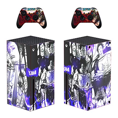 KAJAL MANI Vinyl Skin Sticker Decal Wrap for X-box-One-Series X Console Skin Set Magic Anime