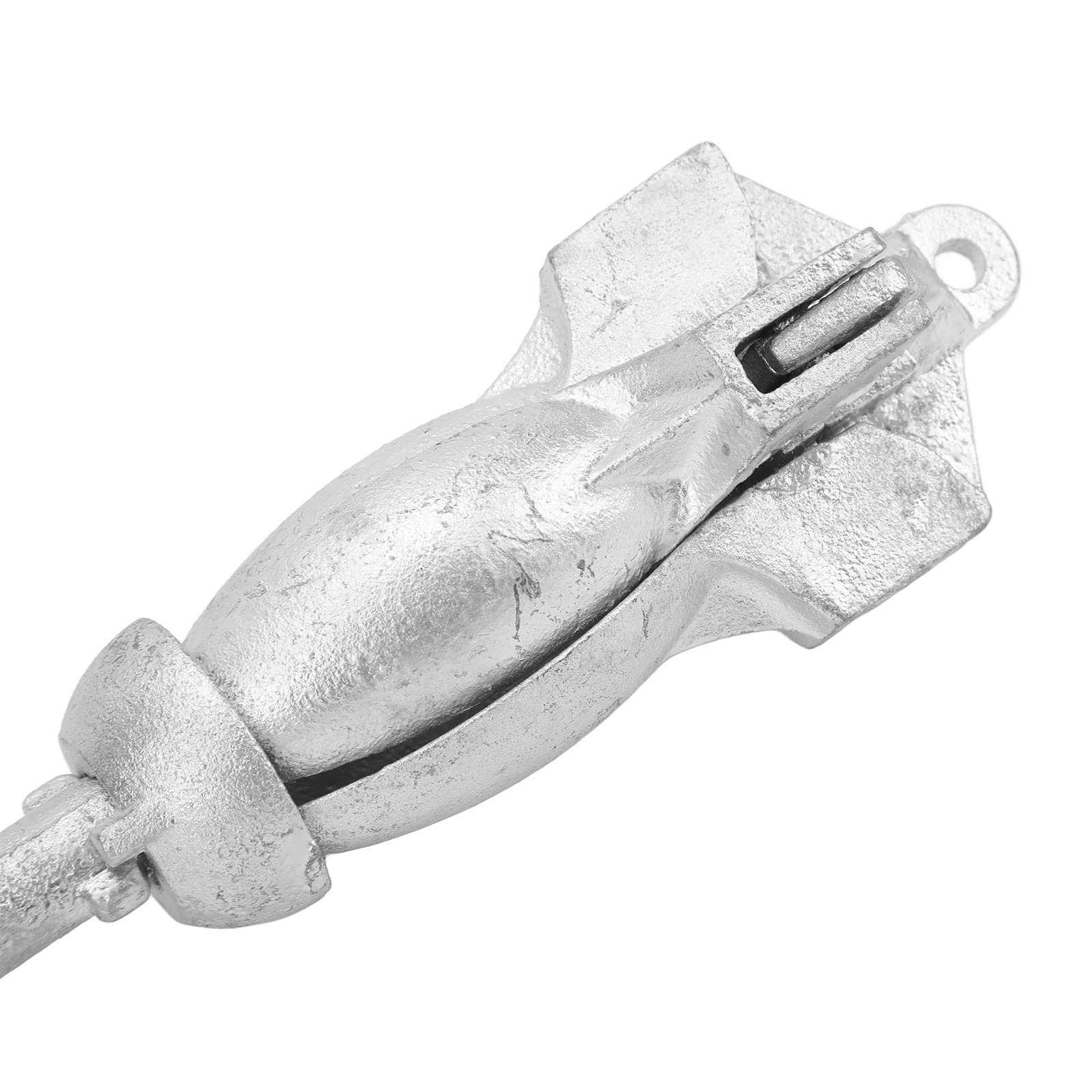 KIMISS Boat Anchor, 3.5LB Folding Anchor Carbon Steel Hot Dipped Galvanized 4‑Prong Boat Anchor Yacht Accessory for Small Craft Dinghies
