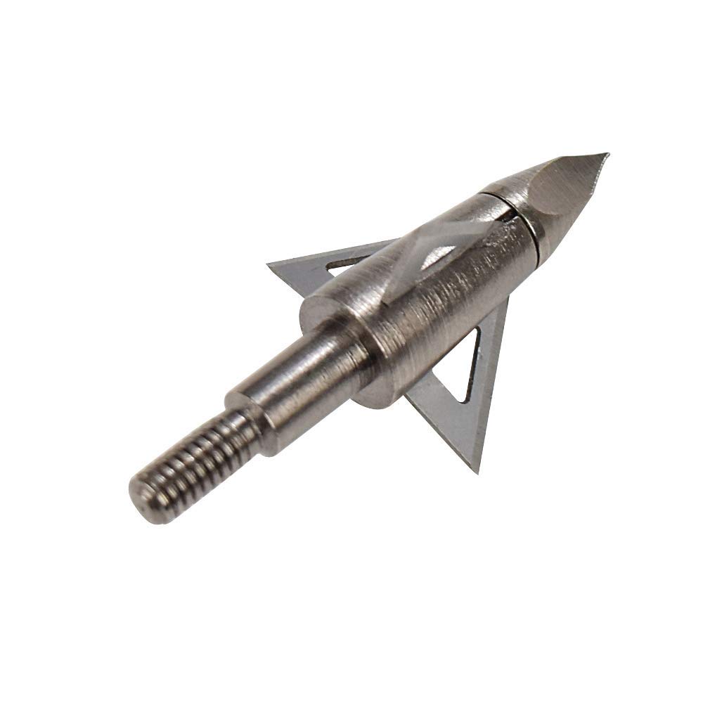 Hunter Ian Archery Broadheads 100 Grain Bowhunting Arrow Head 3 Fixed Blades 12 Pack for Crossbows Recurve Compound Bow Arrows