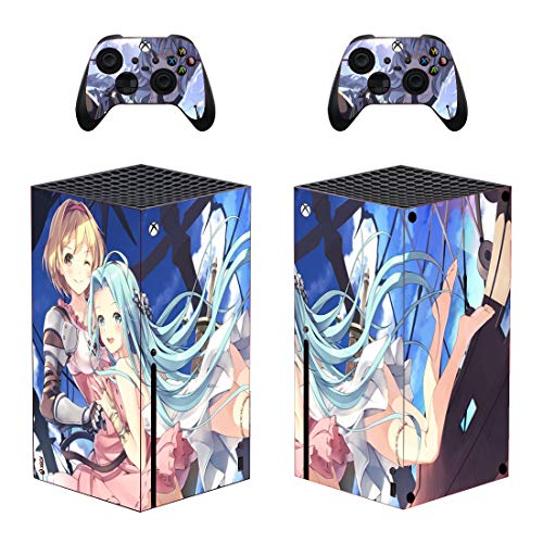 KAJAL MANI X-box-One-Series X Skin Set Adventure New World HD Printing Faceplate Protective for Console, Controller Skin Decal