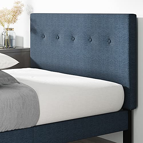 ZINUS Omkaram Upholstered Platform Bed Frame / Mattress Foundation / Wood Slat Support / No Box Spring Needed / Easy Assembly, Full