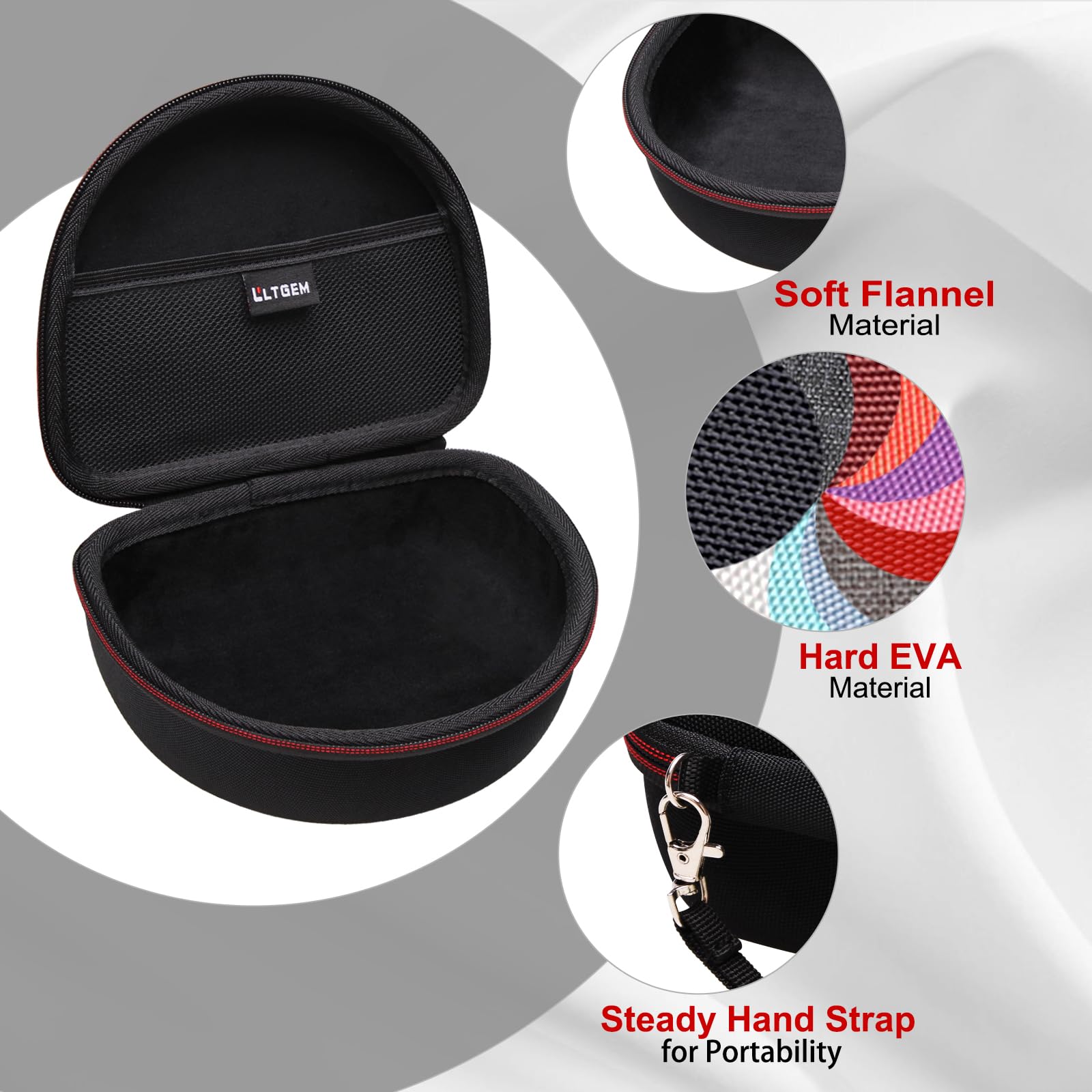 Headphone Case Compatible with Beats Studio Pro/Beats Solo 4 / Beats Studio 3 / Beats Solo 3 / Beats Solo 2 and for TOZO HT2 On-Ear Bluetooth Headphones - Peacock Green+Mint Green