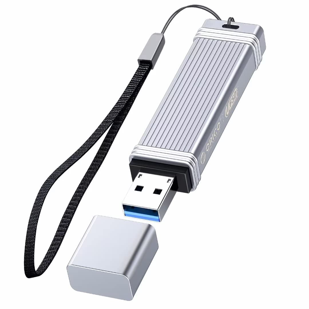 ORICO USB 3.0 Flash Drive Memory Stick Thumb Drive 128GB, Portable High Speed Metal USB Drive Data Storage Compatible with Computer/Laptop(USSD)