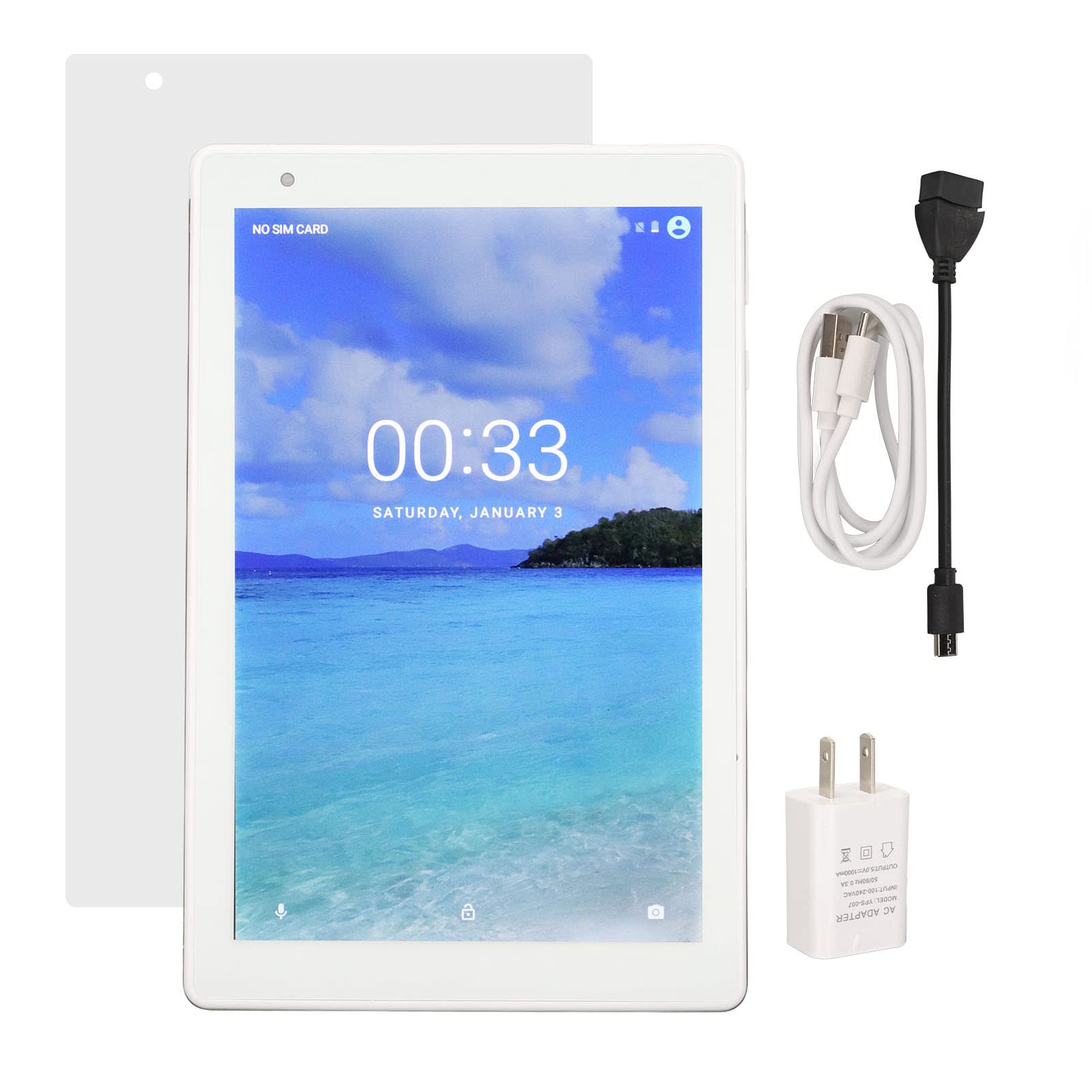 Kids Tablet, 8.1 Inch Android 10 Tablet, 4GB RAM 64GB ROM, 128GB Expand, HD Display, 2MP+5MP Dual Camera, 2.4G/5G WiFi, 3G Network Toddler Tablet, 5000mAh Battery