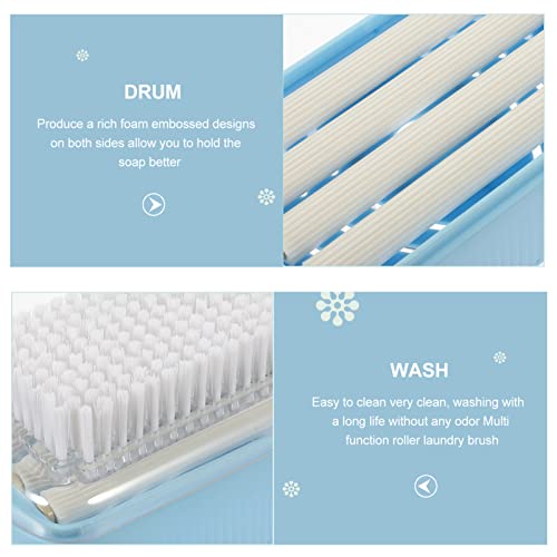 LIFKOME Foaming Soap Box with Soap Dish Multifunctional Soap Box Holder with Roller Brush Soap Tray Soap Saver Case for Travel Bathroom Kitchen Soap Storage Laundry Box