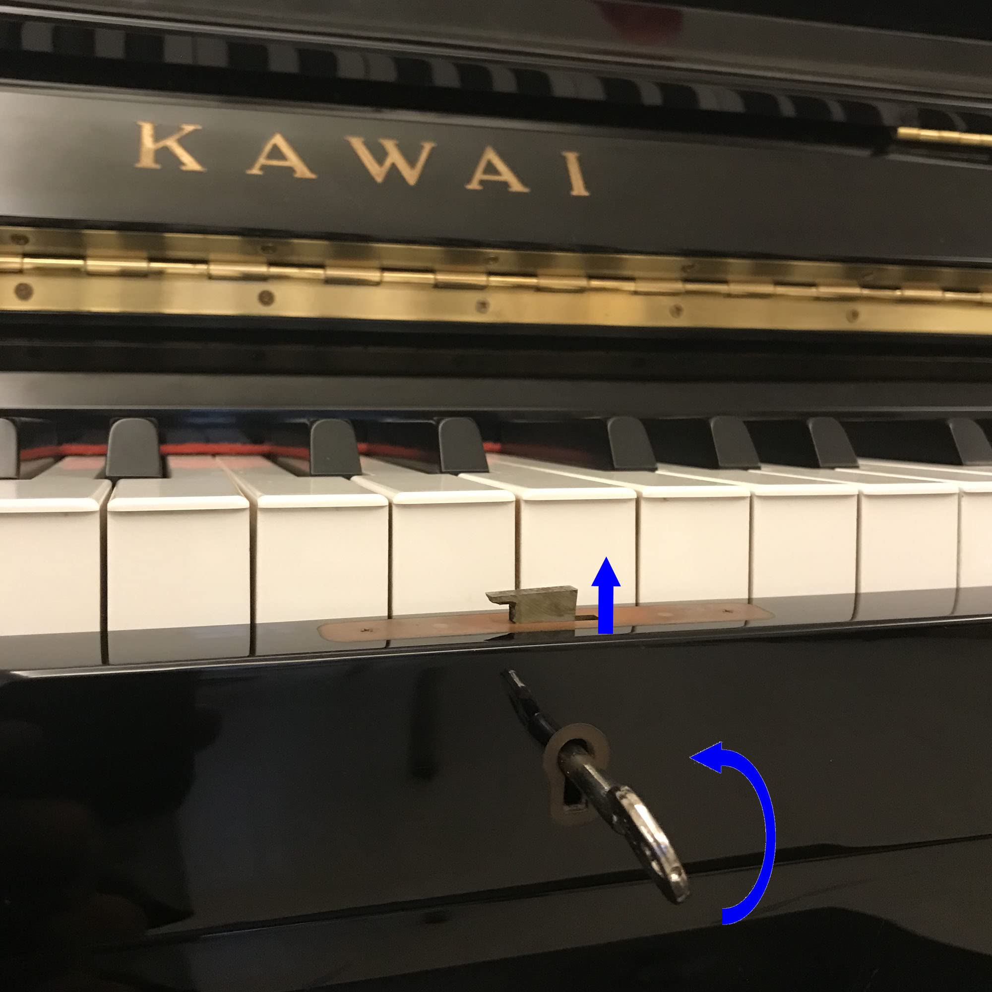 NeoPRO Piano Lock Key Generic fit for YAMAHA KAWAI Upright(Vertical) Grand(Baby) Piano (YAMAHA Upright Piano)
