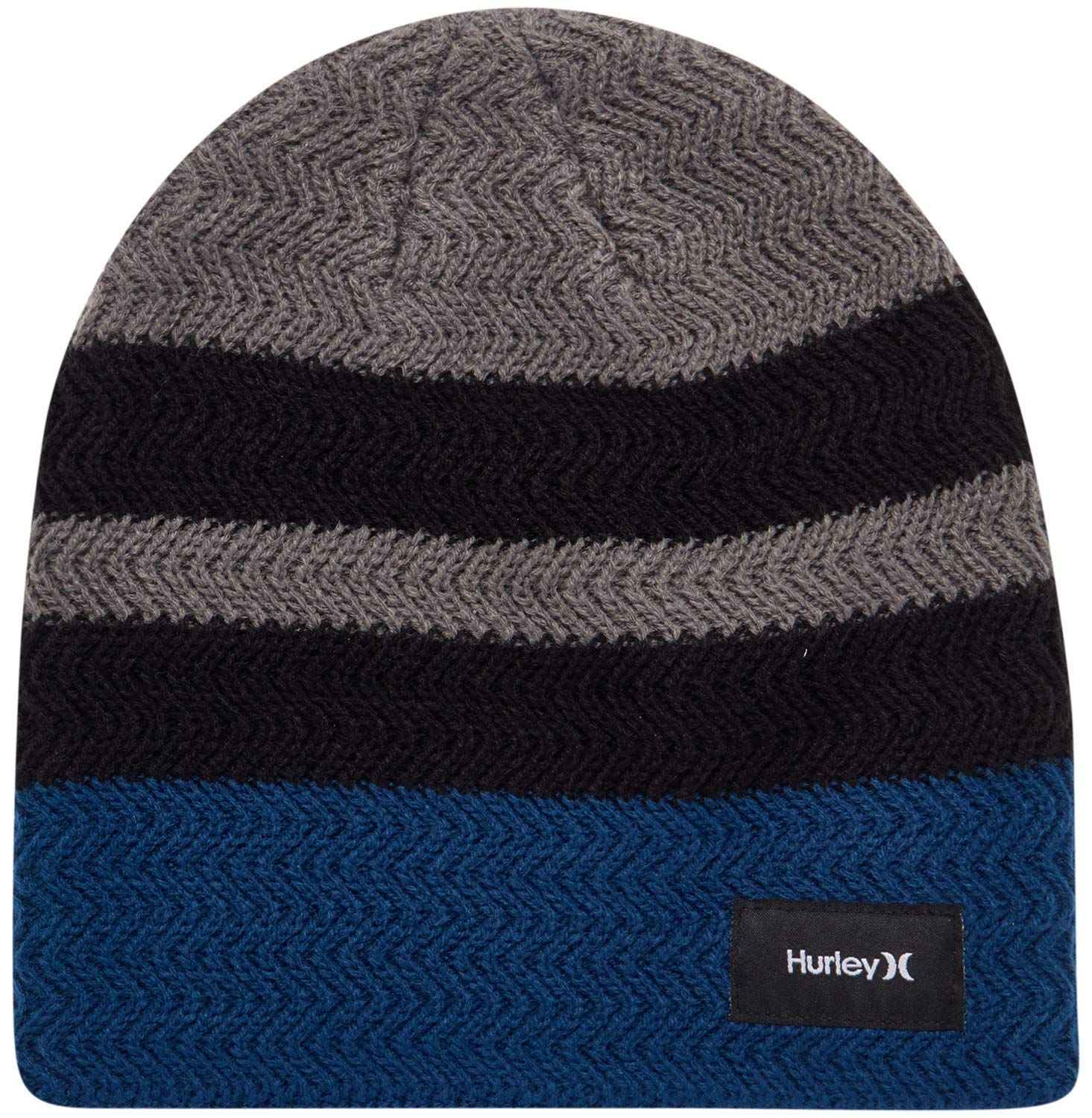 Hurley Men's Winter Hat - Loose Knit Marled Beanie, Size One Size, Wolf Grey