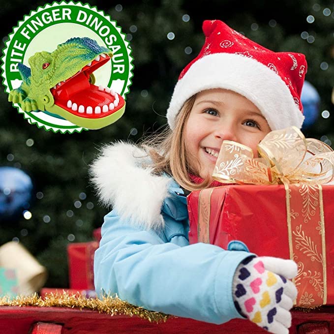 LUNNUN Dinosaur Tooth Toy Children's Game, Dinosaur bite Finger Dentist's Game Interesting Toys and Sounds, Age 4 and Above