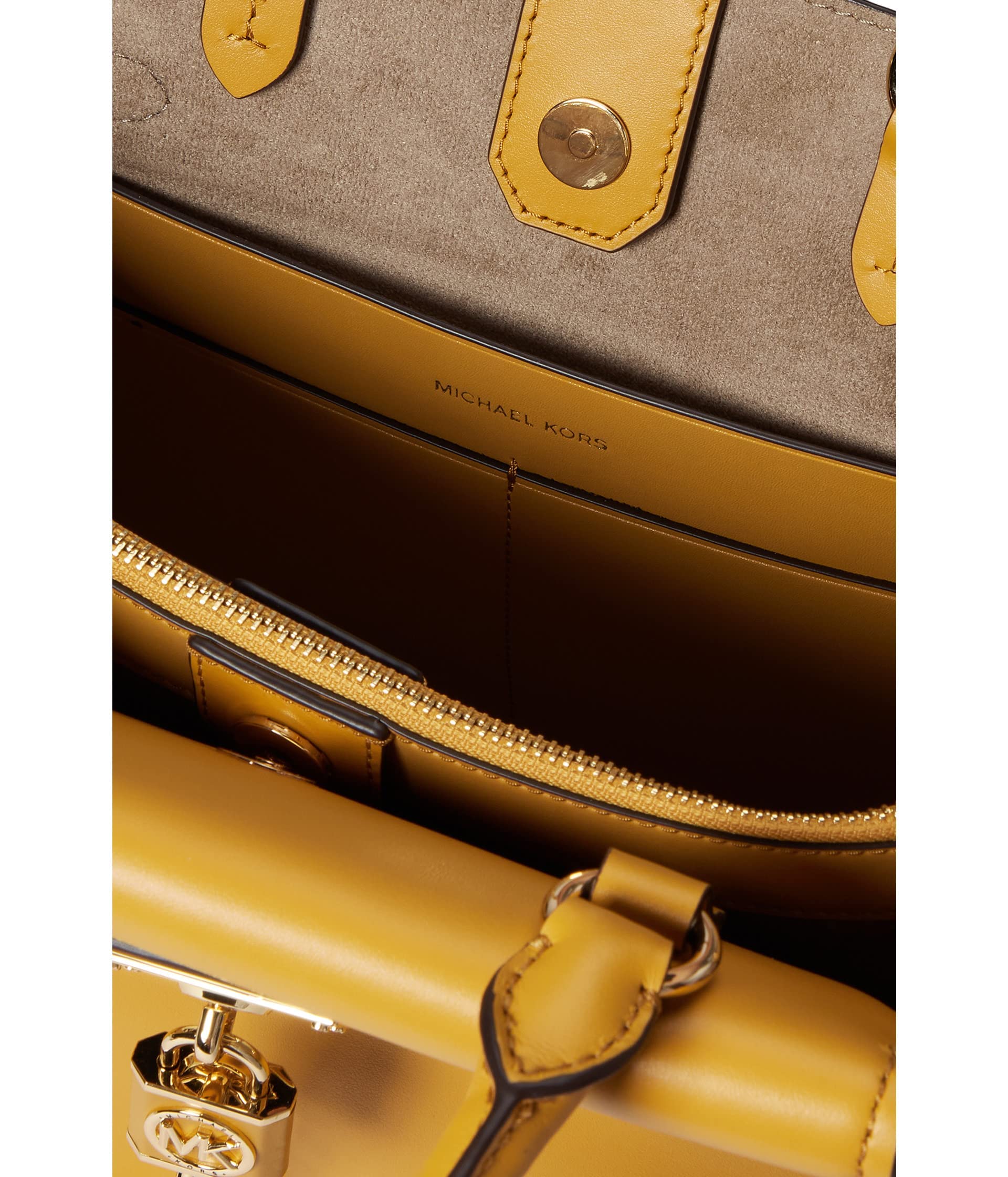 Michael Kors Hamilton Legacy Large Belted Satchel Marigold One Size