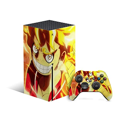 Pirate Gear 5 Nika Anime X-box-Series-X Console Controllers Skin Decals Stickers Wrap Vinyl for X-box-Series-X Console
