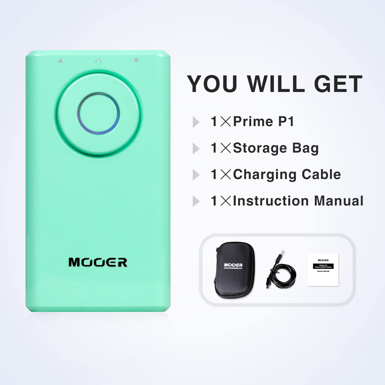 MOOER Prime P1 Intelligent Pedal Wireless Guitar Practice Set