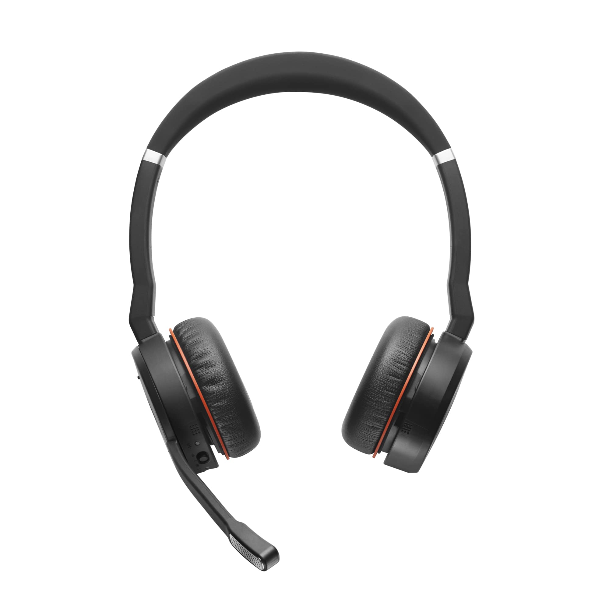 Jabra Evolve 75 MS Wireless Headset, Stereo β includes Link 370 USB Adapter and Charging Stand β Bluetooth Headset with World-Class Speakers, Active Noise-Cancelling Microphone, All Day Battery