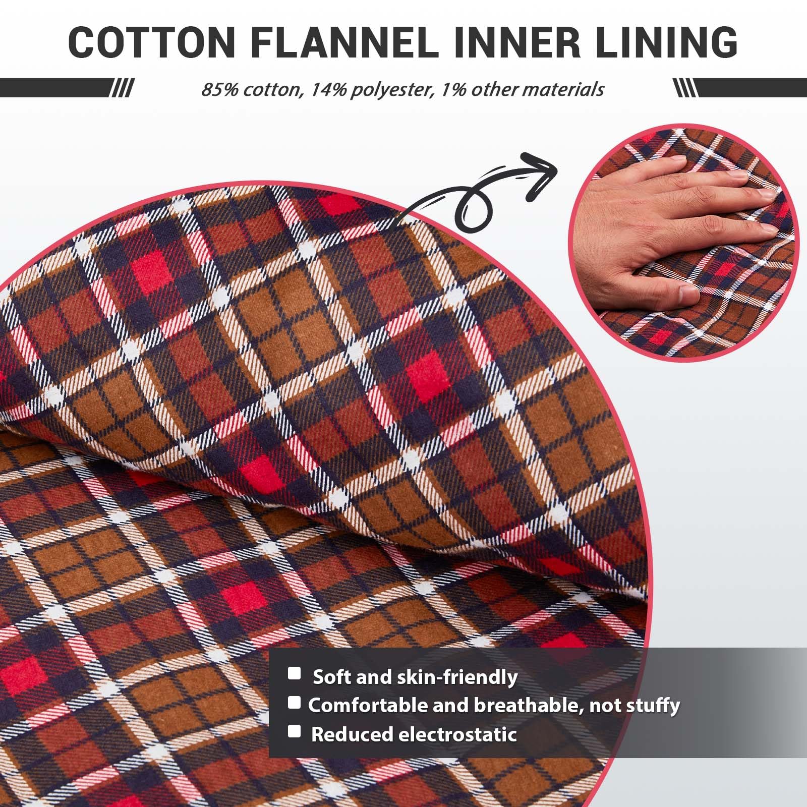 KingCamp Flannel Sleeping Bag for Adults, Warm&Cold Weather 4 Season Sleeping Bag, Extra Wide Sleeping Bag for Camping, Hinking, Backpacking