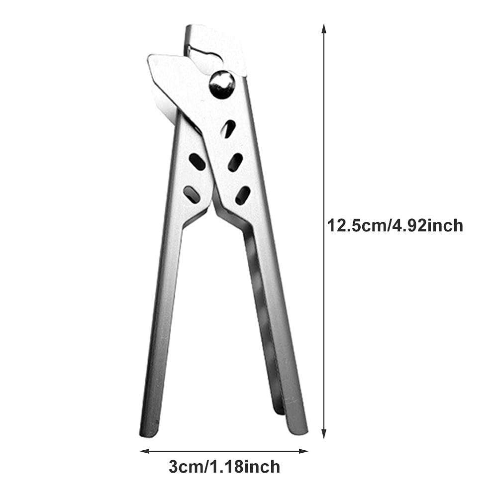 LVOERTUIG Anti Scald Pan Gripper Outdoor Camping Portable Tool Aluminum Alloy Suitable for Clamping Pots Pans Kitchenwares Lightweight(Size:4.92x1.18inch)