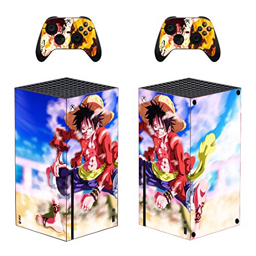 KAJAL MANI Vinyl Skin Sticker Decal Wrap for X-box-One-Series X Console Skin Set Luffy King