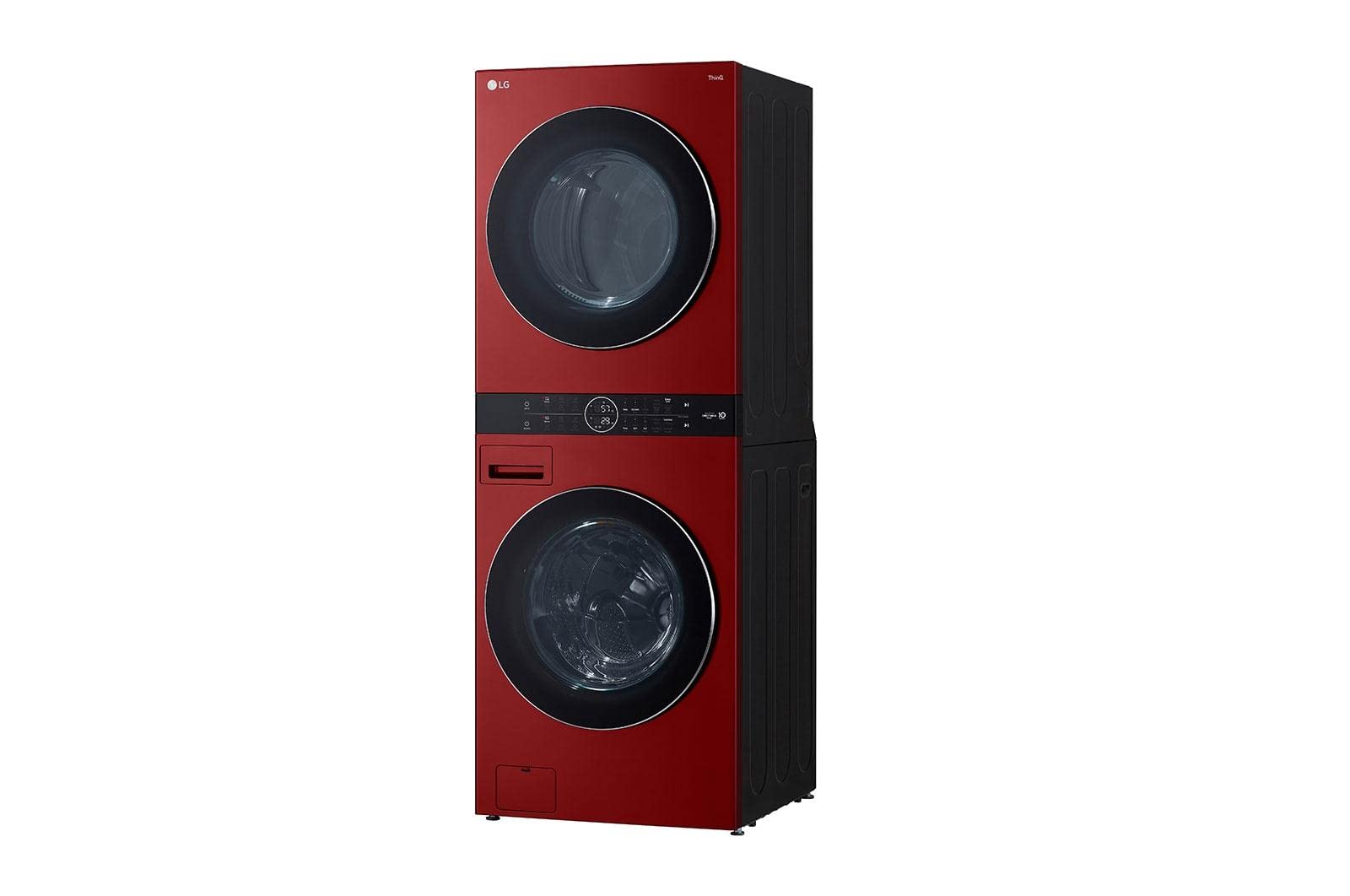 LG WKEX200HRA WashTower Washer and Dryer with TurboWash (Candy Apple Red)