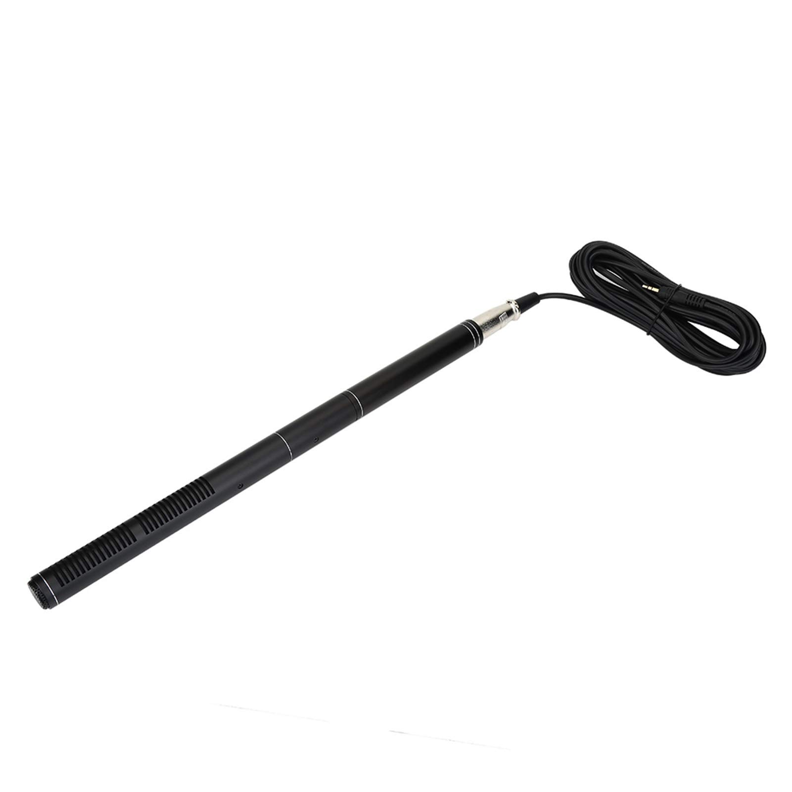 Interview Microphone,Professional Interview Microphone Uni-Directional Condenser for DSLR Camera DV Camcorders