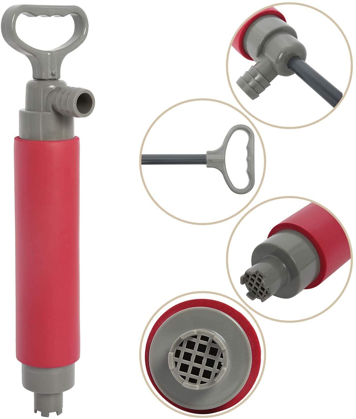 HYDDNice Kayak Bilge Pump Hand Pump Kayak Pump Floating Manual Bilge Water Pump Kayak Canoe Accessories for Kayak Rescue